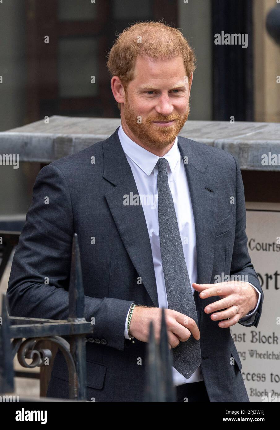 pic shows: Prince Harry leaves the High Court in London 30.3.23 Picture ...