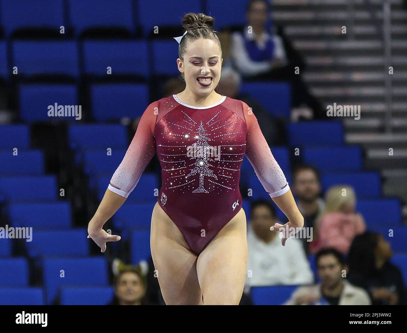 Los Angeles, OK, USA. 30th Mar, 2023. Stanford's Isabela Onyshko has ...