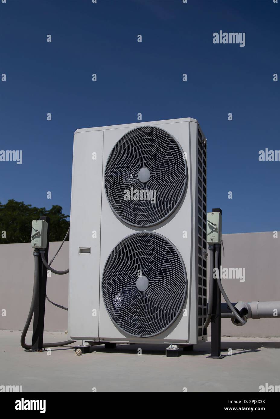 air condition outdoor unit compressor install outside the building ...