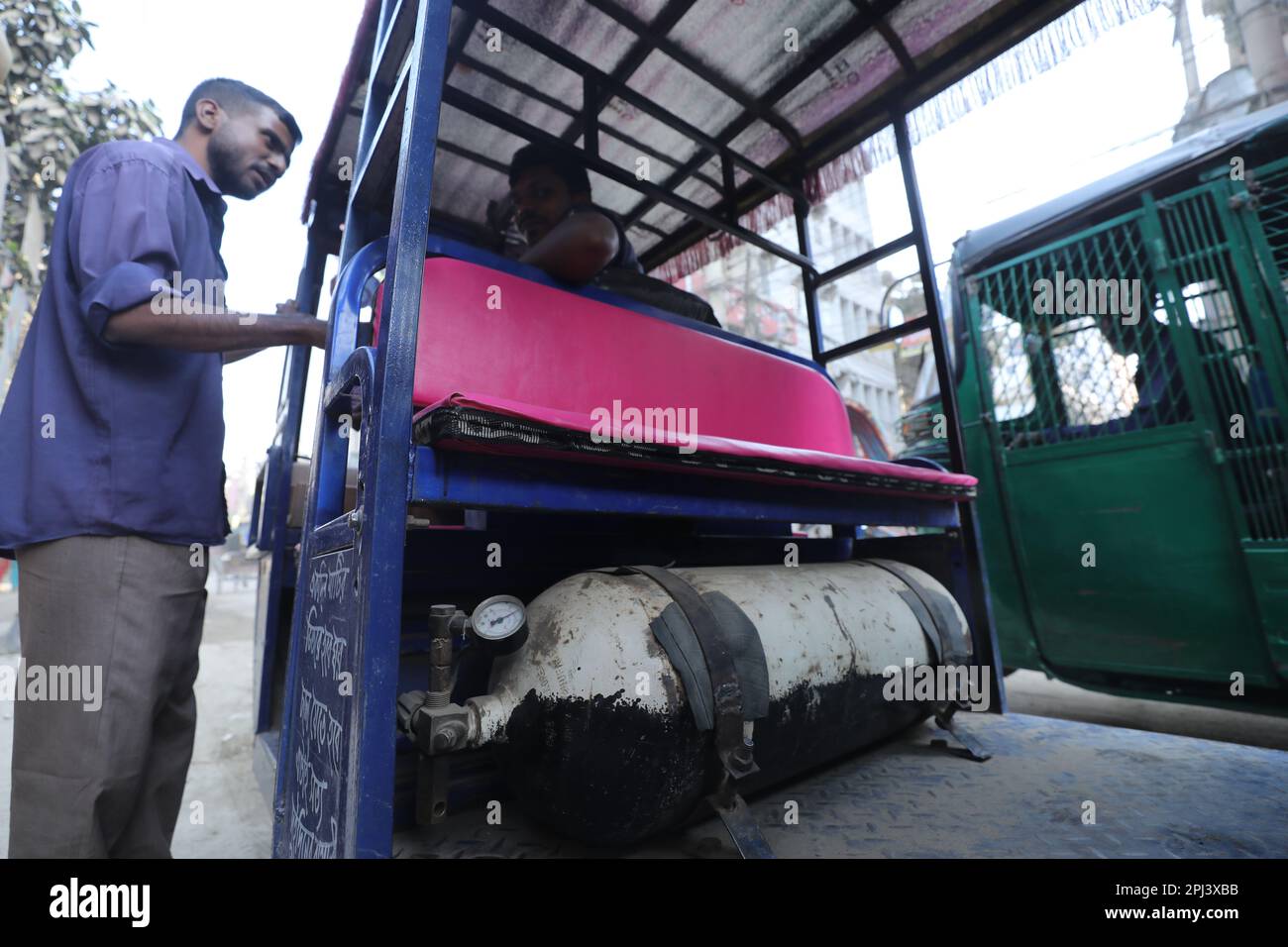 The majority of cars in Dhaka now run on compressed natural gas or CNG ...