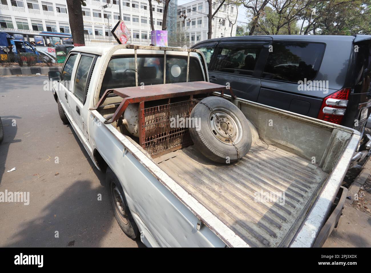 The majority of cars in Dhaka now run on compressed natural gas or CNG ...