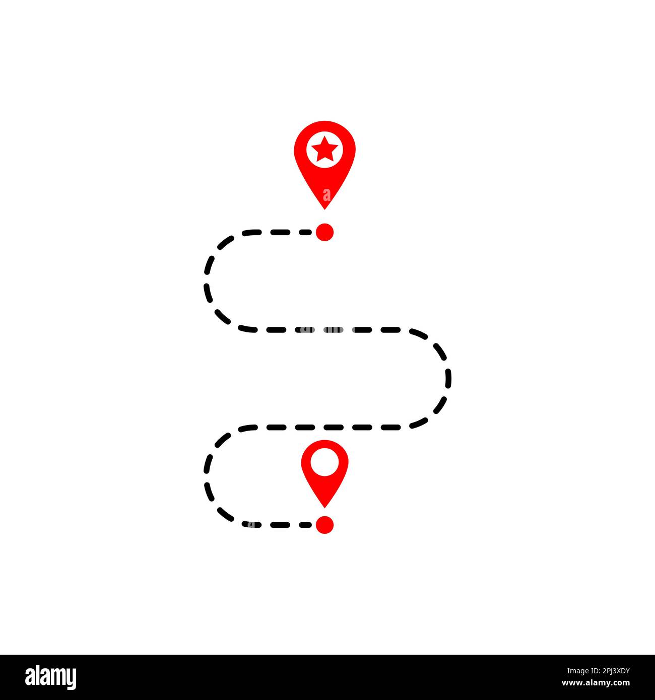 Outline route icon illustration vector symbol Stock Vector Image & Art ...