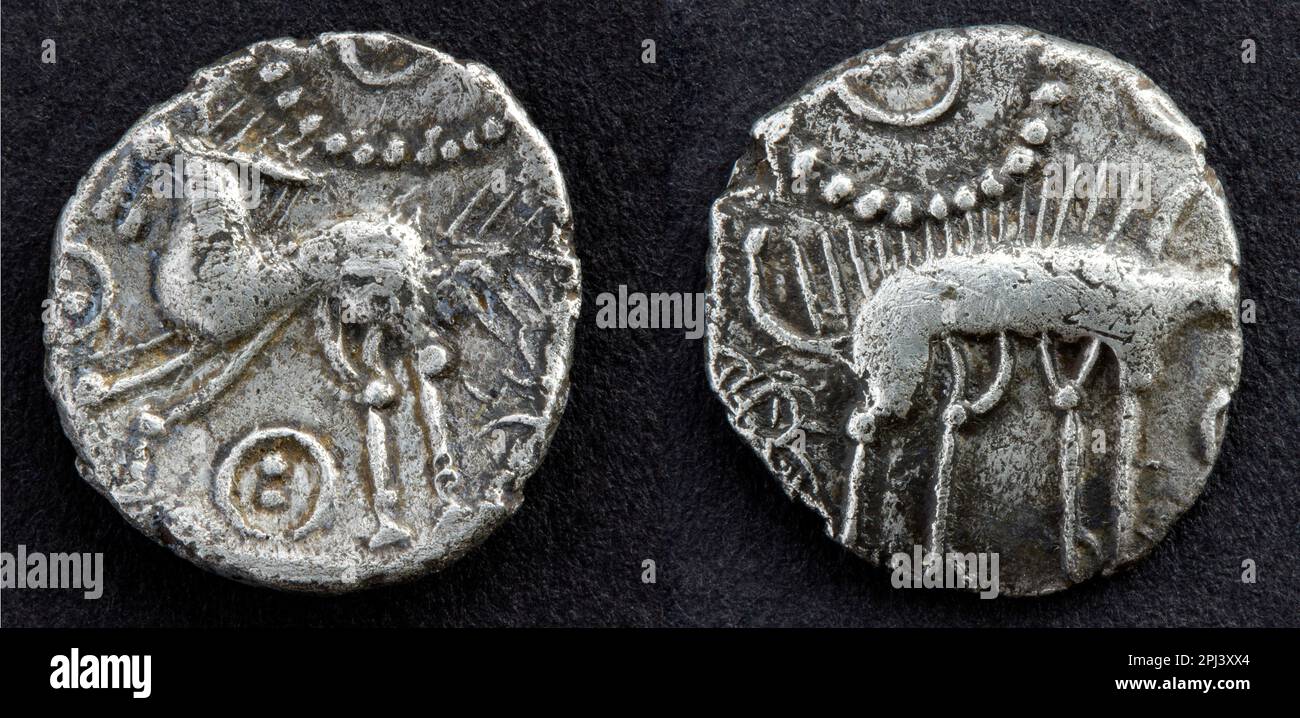 Celtic silver unit, Corieltauvi. PROTOTYPE, SNUB NOSED BOAR. 60BC Stock ...