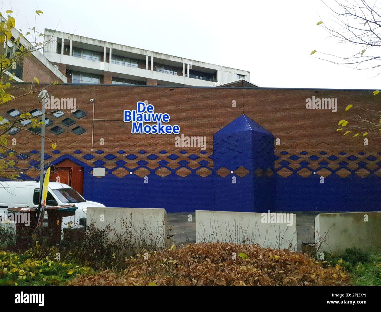 The blue mosque in Amsterdam Nieuw-West, known for the Islamic call via ...