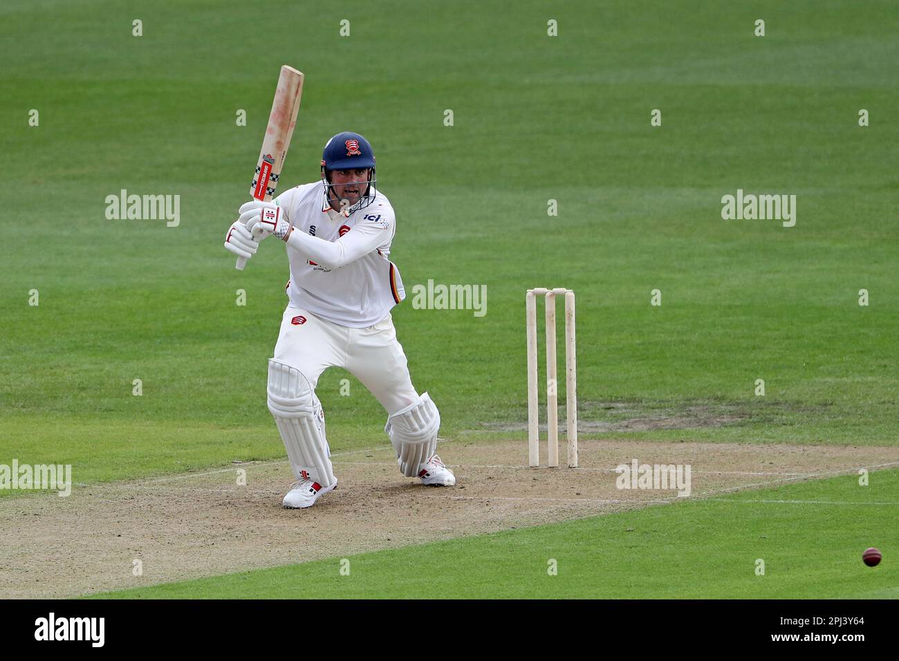 Sir Alastair Cook of Essex hits 4 runs during Kent CCC vs Essex CCC ...