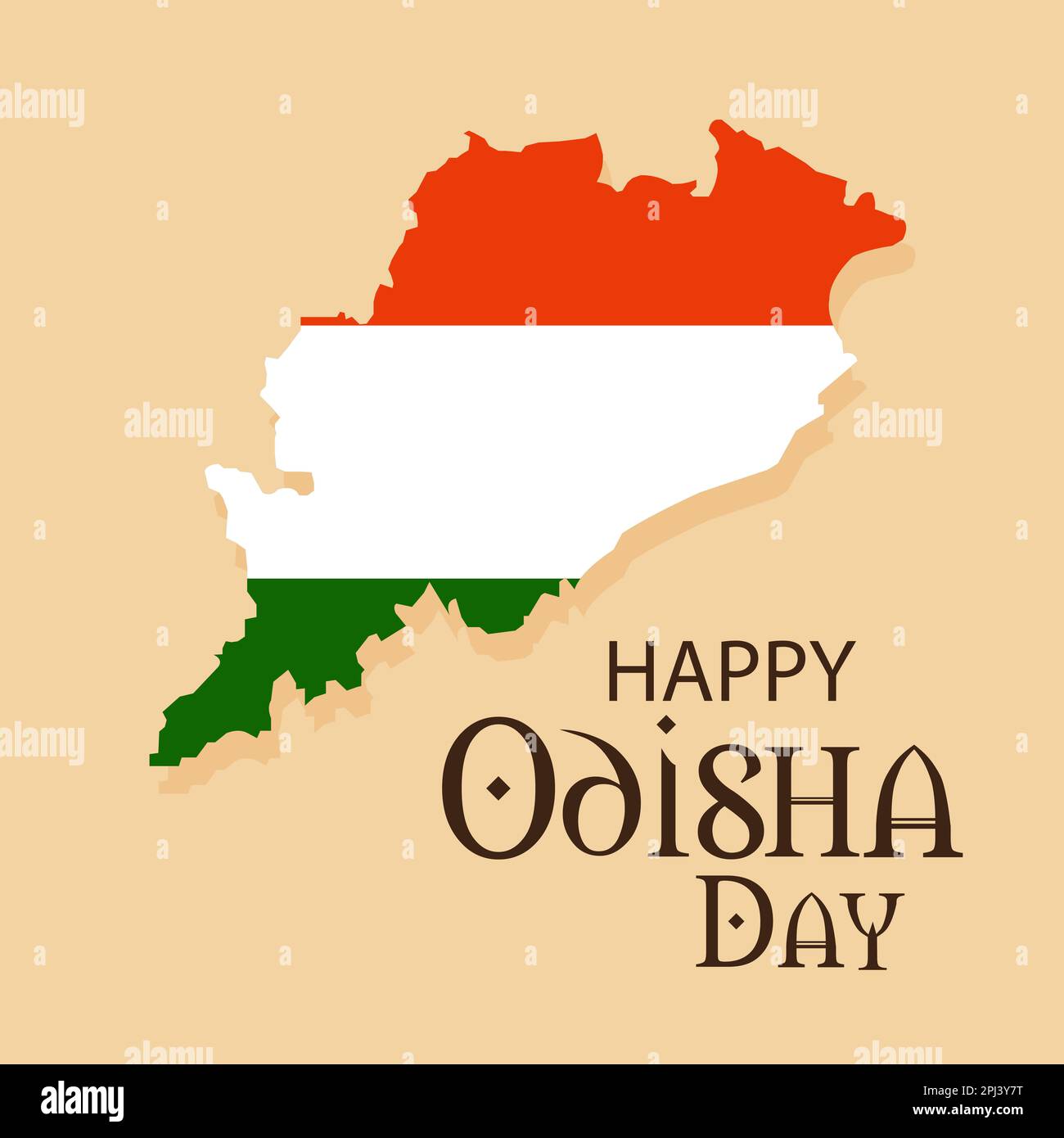 Vector illustration of a Background for Happy Odisha Day Celebration ...