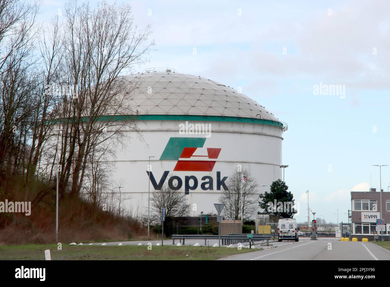Storage tanks at Vopak in Botlek in the port of Rotterdam in the ...