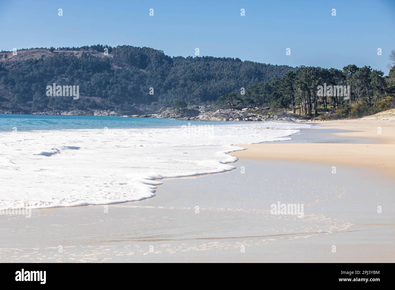 landscape of Nerga beach in Cangas, Galicia, Spain Stock Photo - Alamy