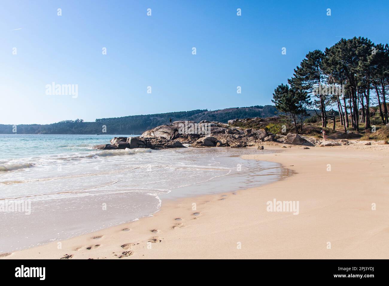 landscape of Nerga beach in Cangas, Galicia, Spain Stock Photo - Alamy