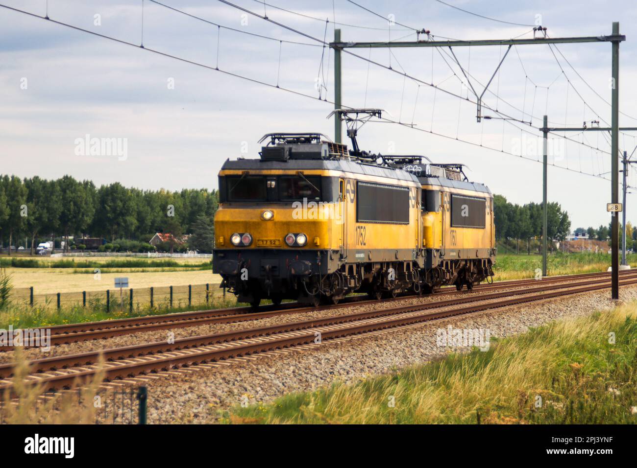 NS Alsthom 1700 locmotives 1750 and 1752 at Railroad track at ...