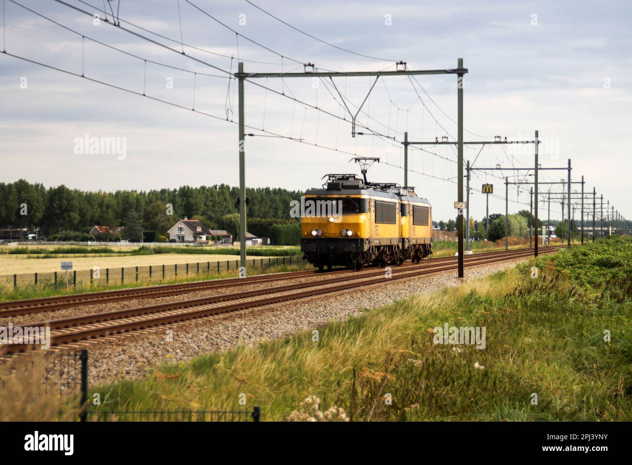 NS Alsthom 1700 locmotives 1750 and 1752 at Railroad track at ...