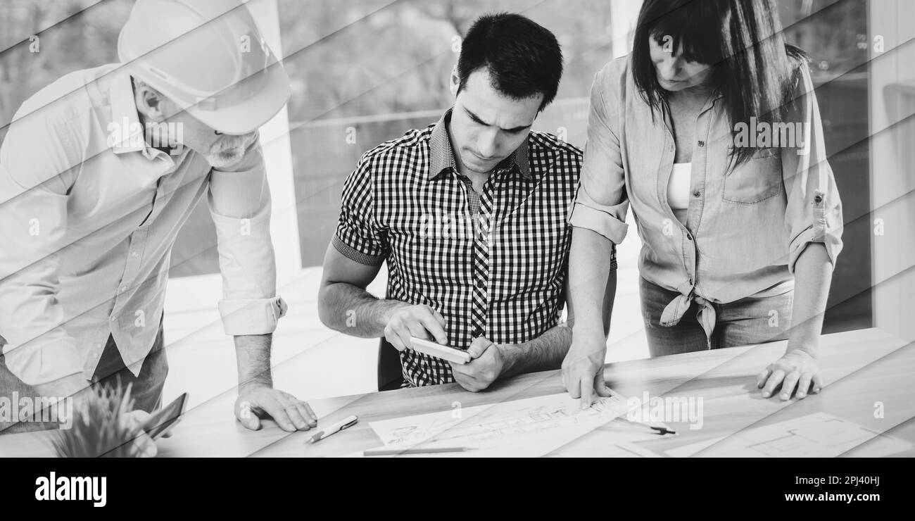Standing working desk Black and White Stock Photos & Images - Alamy