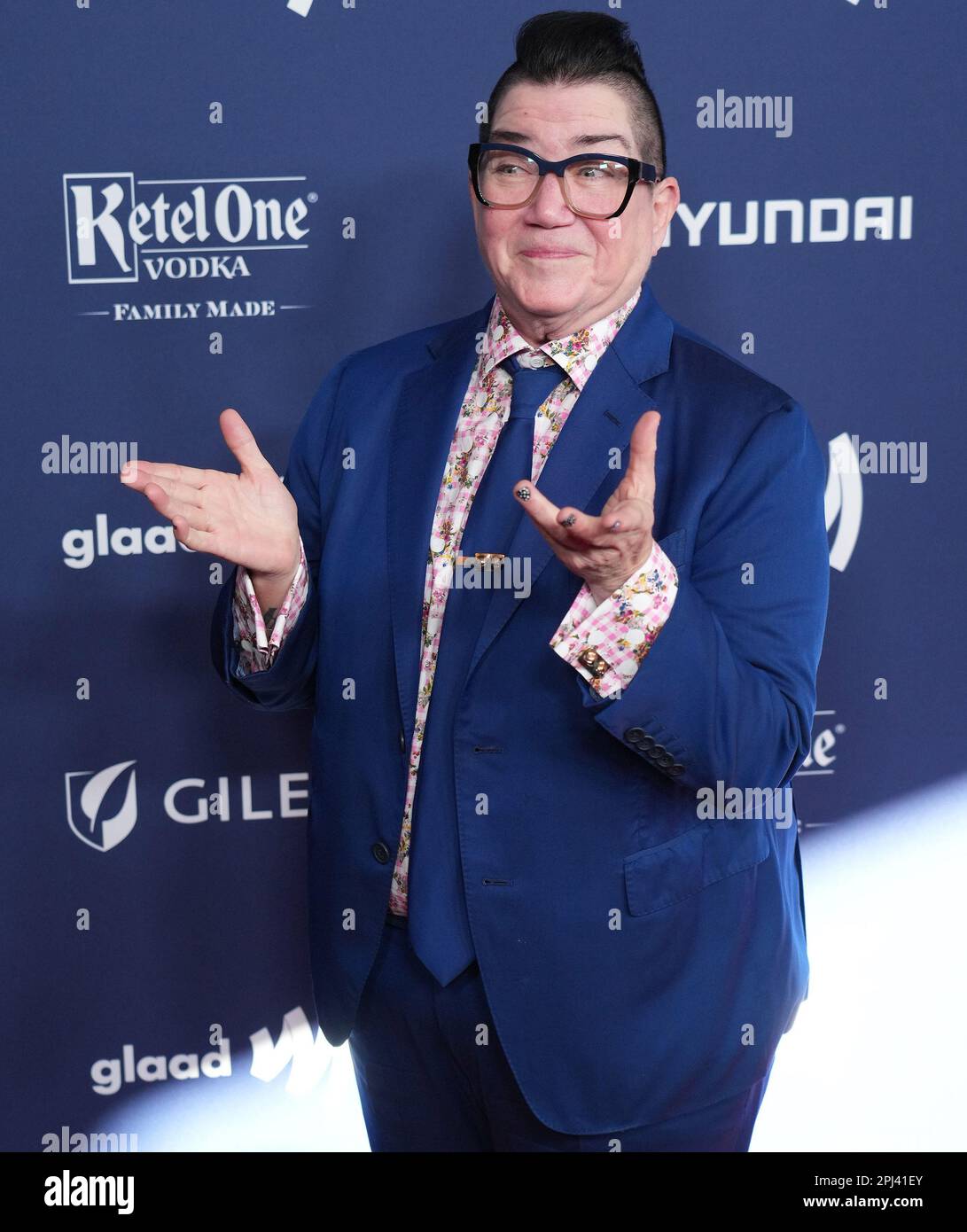 Los Angeles, USA. 30th Mar, 2023. Lea DeLaria arrives at the 34th Annual GLAAD Media Awards held ...