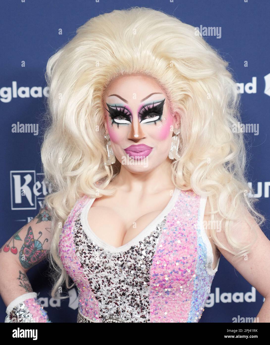 Los Angeles, USA. 30th Mar, 2023. Brigitte Bandit arrives at the 34th Annual GLAAD Media Awards ...