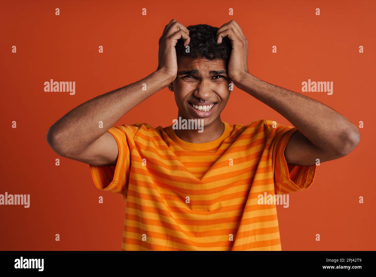 Stressed african hi-res stock photography and images - Alamy