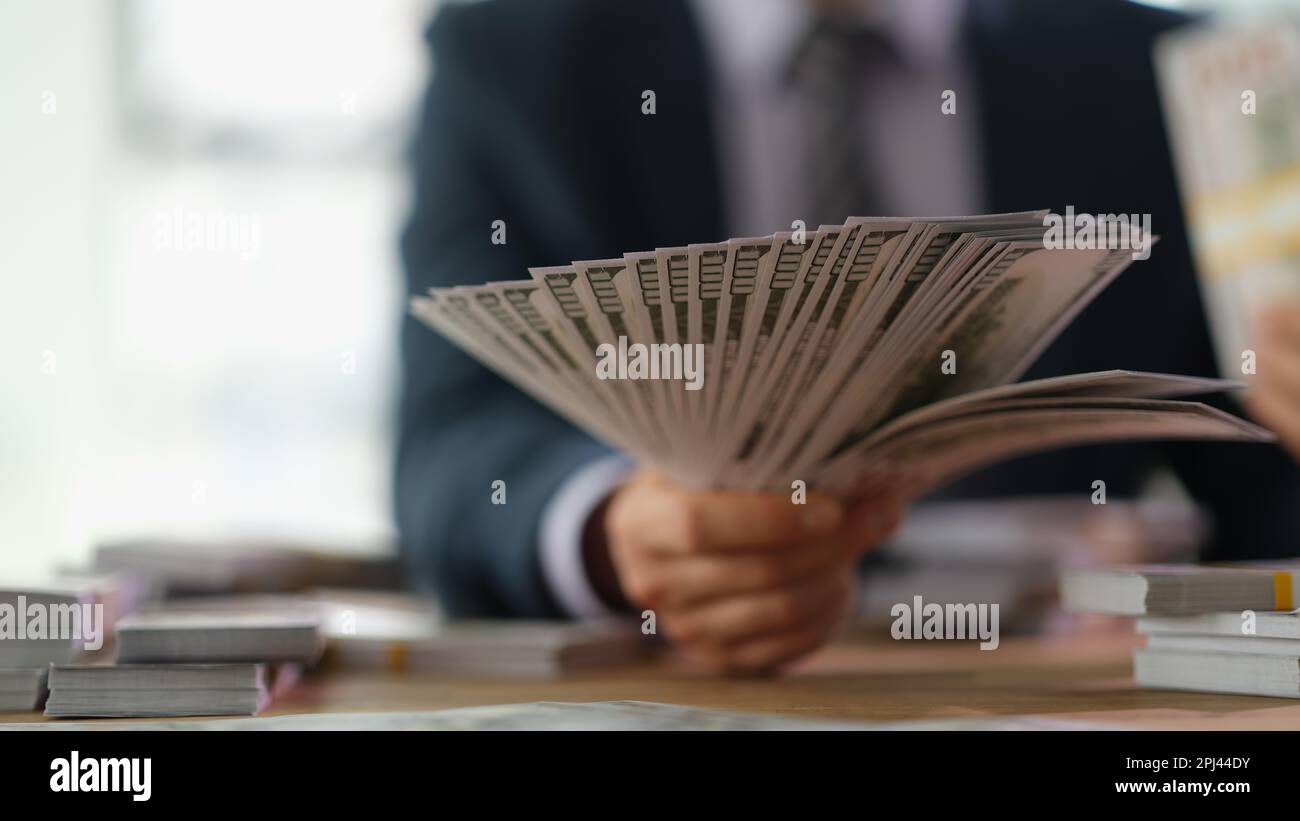 100 dollar bill fan hi-res stock photography and images - Alamy