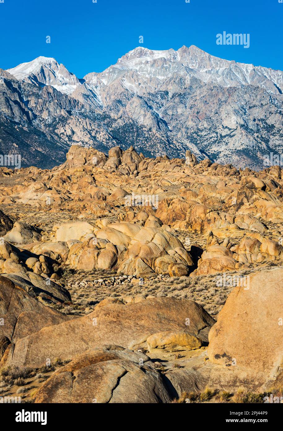 Jagged Landscape of the Alabama Hills in California Stock Photo - Alamy