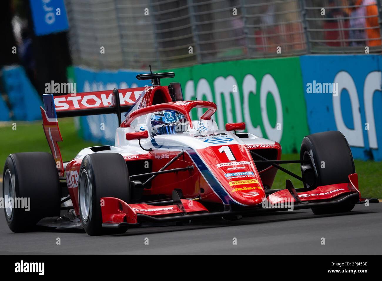 Melbourne, Australia, 31 March, 2023. Paul Aron (1) driving for Prema ...
