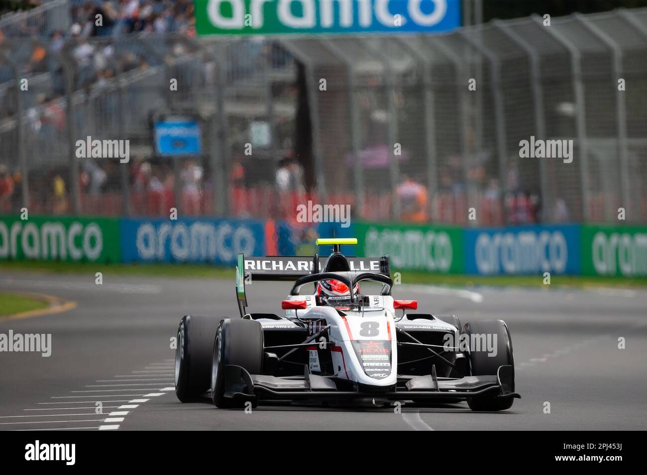 Melbourne, Australia, 31 March, 2023. Gregoire Saucy (8) driving for ...