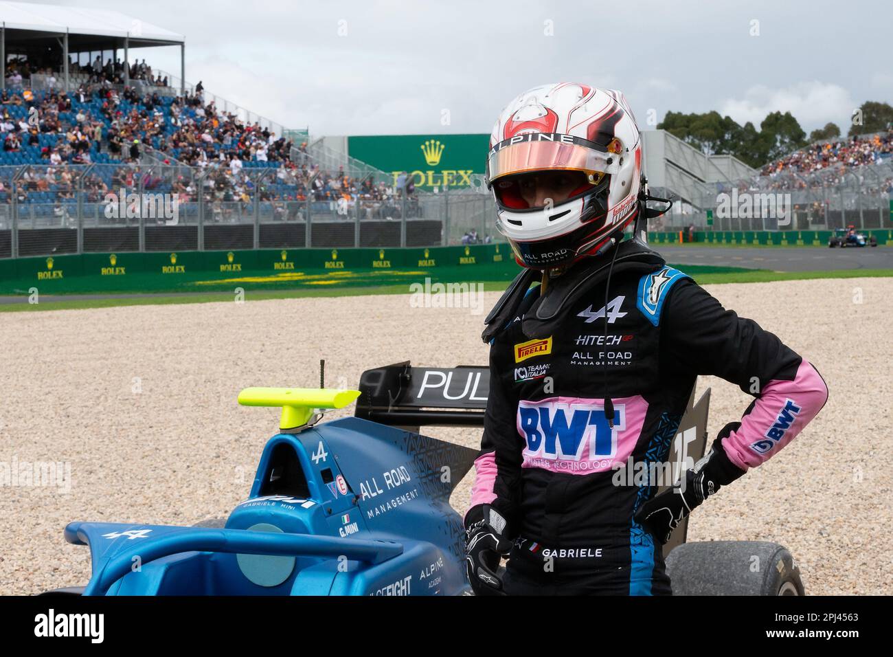 Melbourne, Australia, 31 March, 2023. Garbriele Mini (15) driving for ...