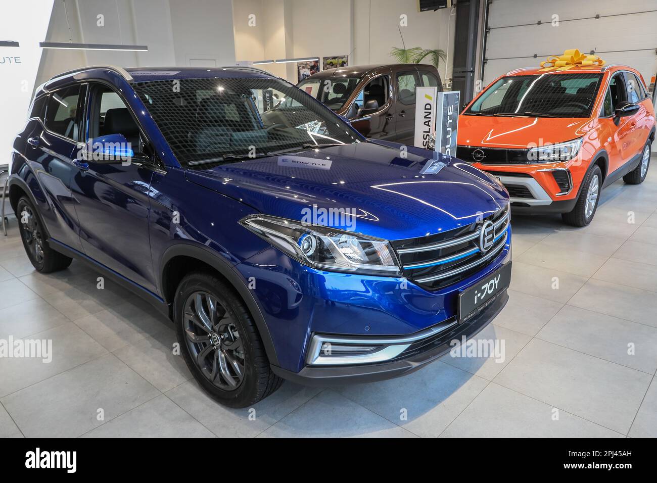 30.03.2023, Russia. Moscow. Sale of Evolute electric vehicles at ...