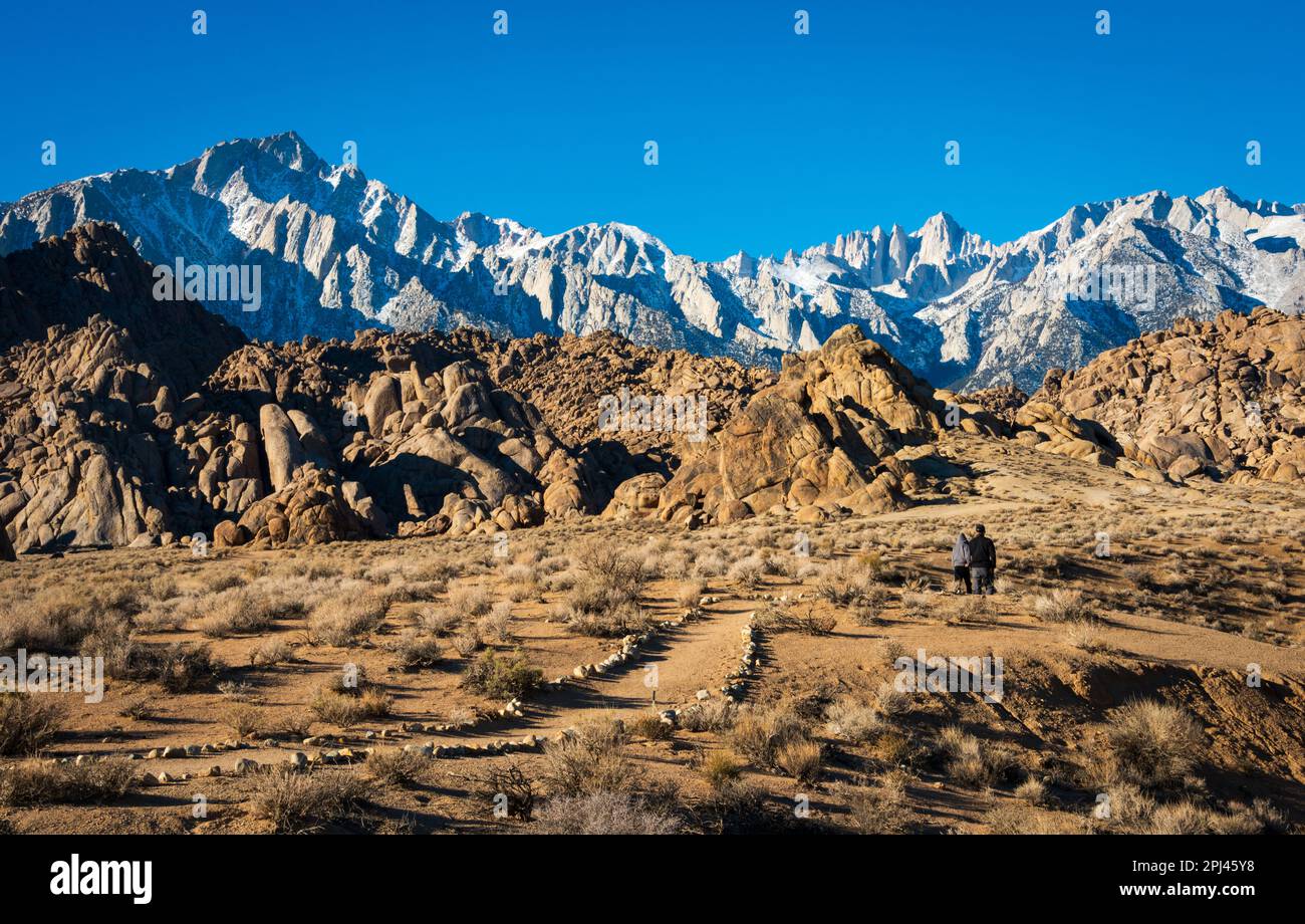 Mount Whitney and the Alabama Hills Stock Photo - Alamy