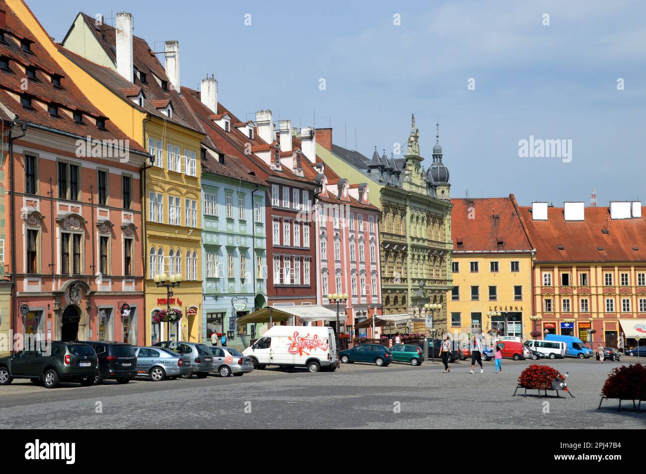 Czech Republic, Cheb: King Jiri (George) von Podebrady Square, with ...