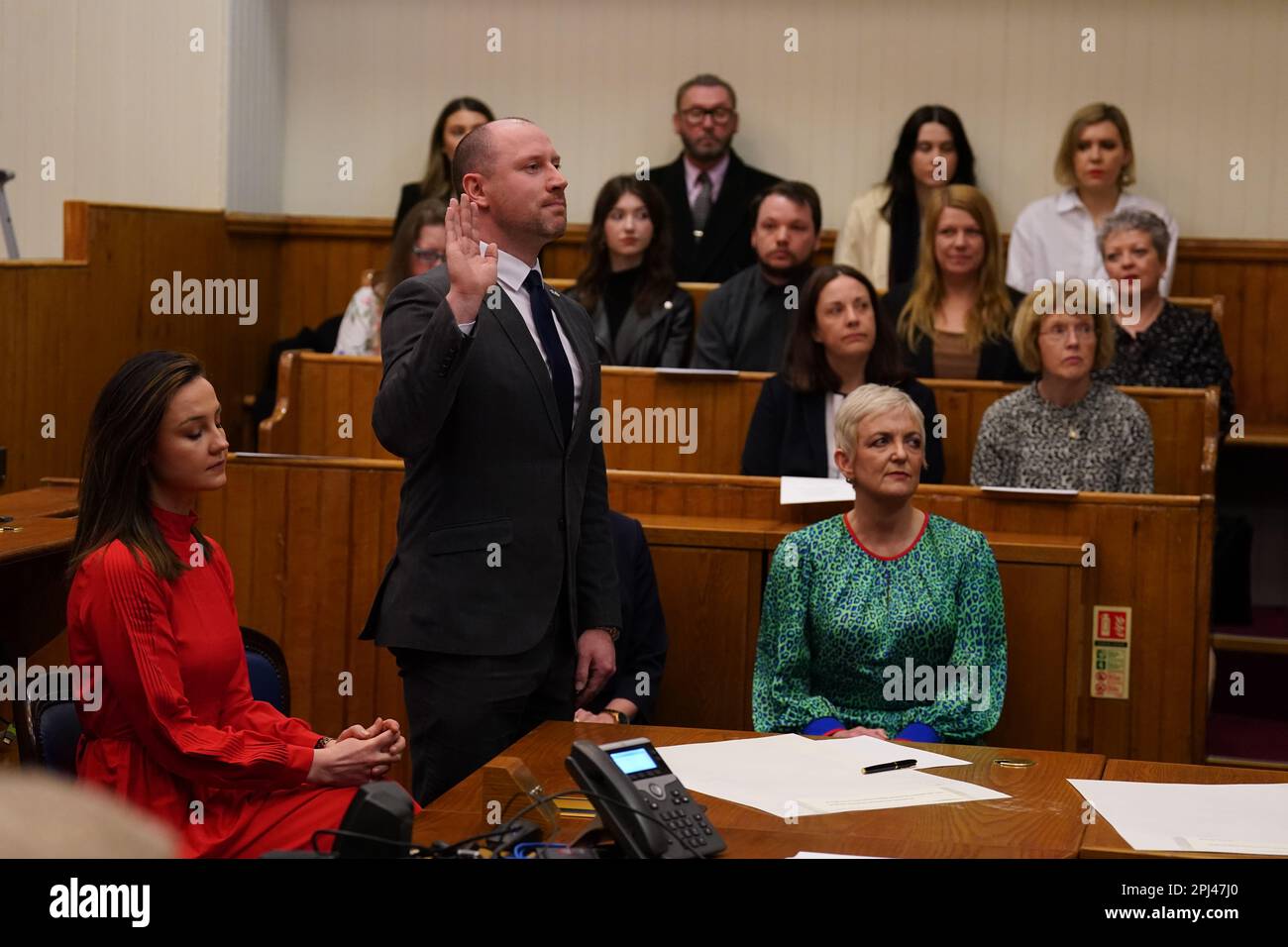 Wellbeing Economy, Fair Work and Energy Secretary, Neil Gray, is sworn ...