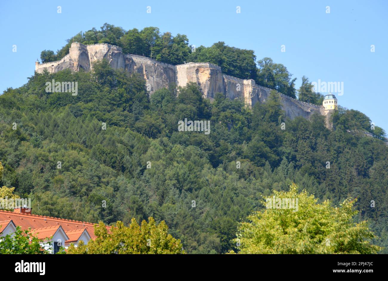 Germany, Swiss Saxony (Sächsische Schweiz): the impregnable Königstein ...