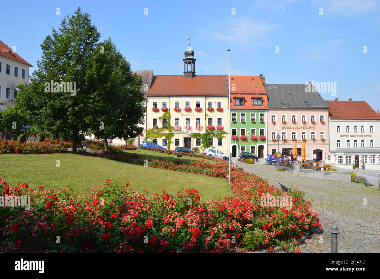 Germany, Swiss Saxony (Sächsische Schweiz), Stolpen: Rathaus (Town Hall ...