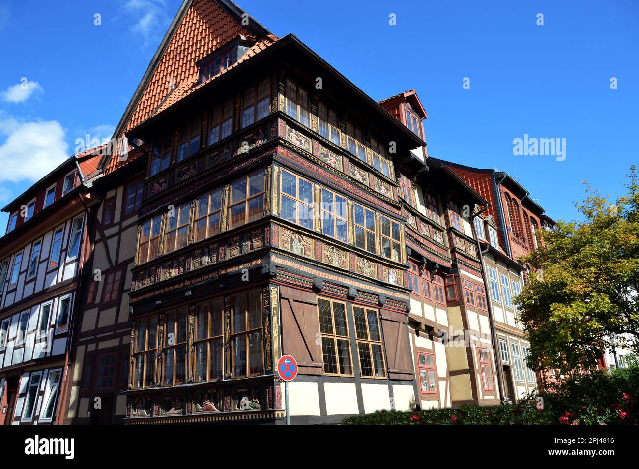 Germany, Lower Saxony, Hildesheim: the Wernerscheshaus (1606), one of ...