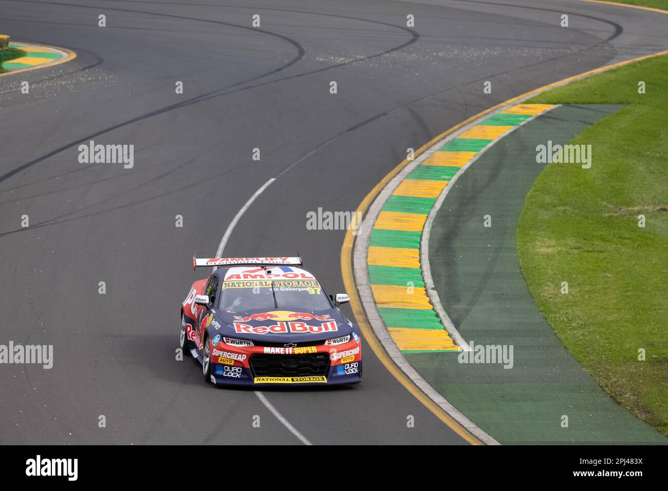 Melbourne, Australia, 31 March, 2023. Shane van Gisbergen (97) driving ...