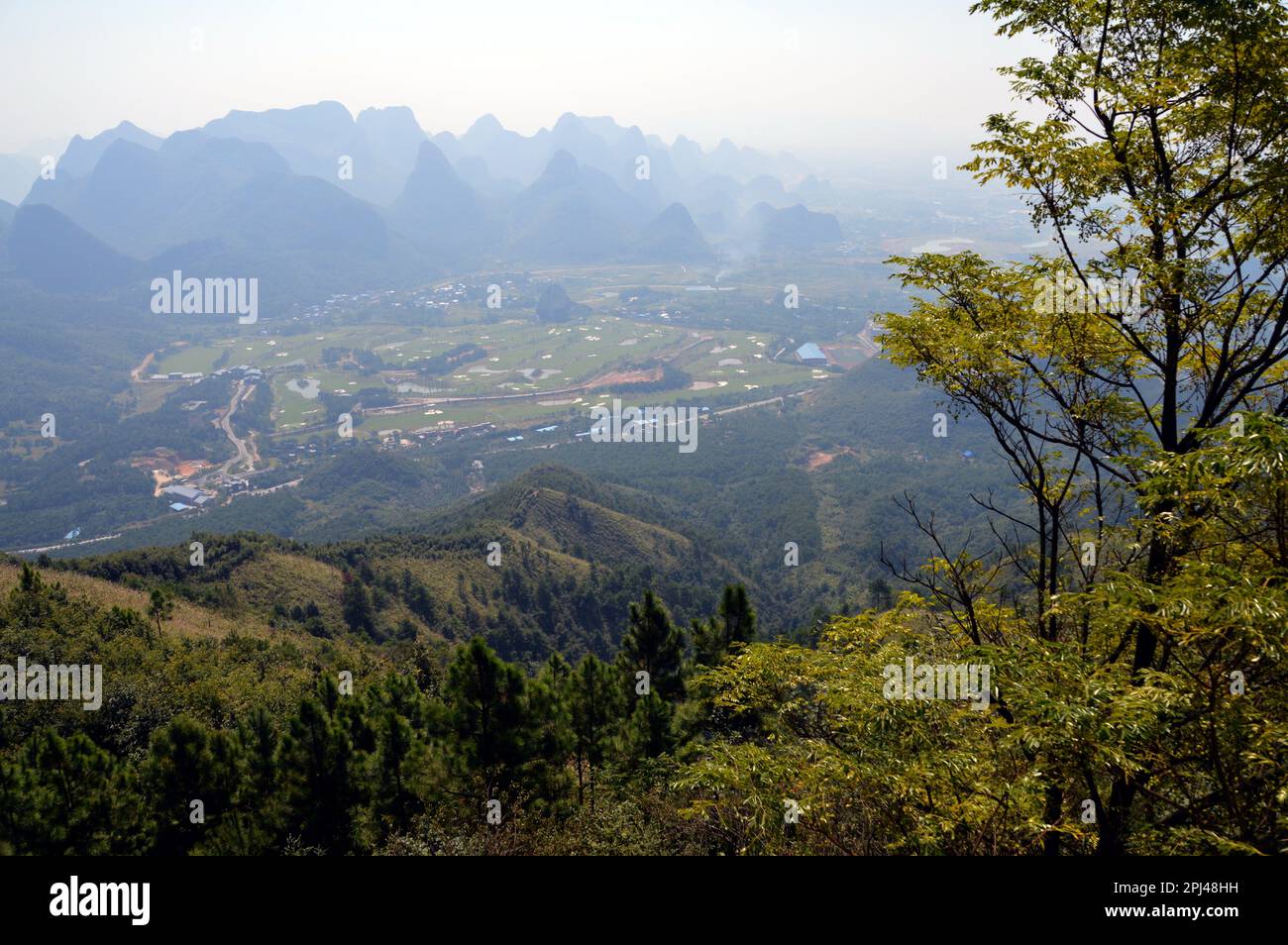 People's Republic of China, Guangxi Province, Guilin: view of the ...