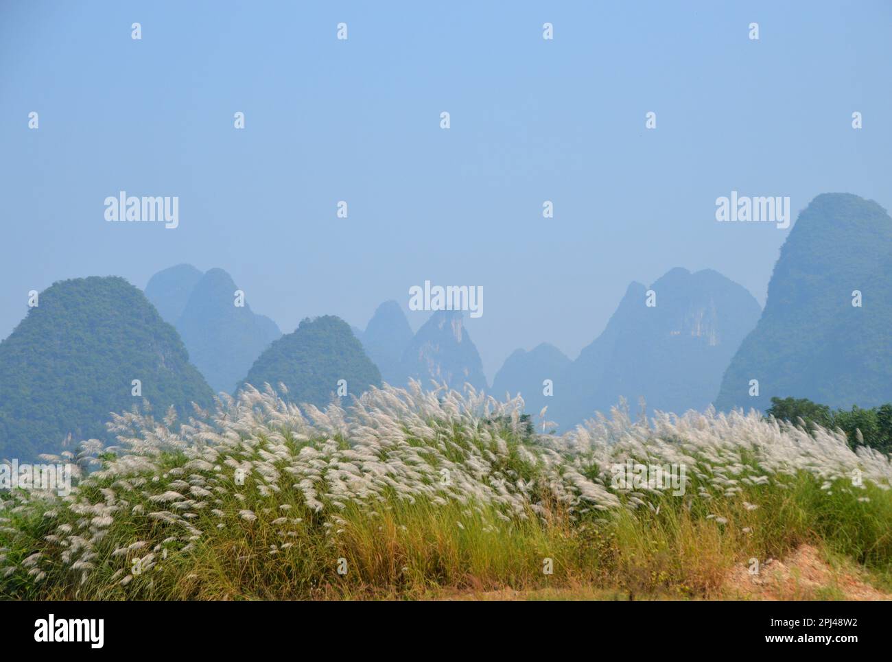 People's Republic of China, Guangxi Province, Yangshuo: masses of ...