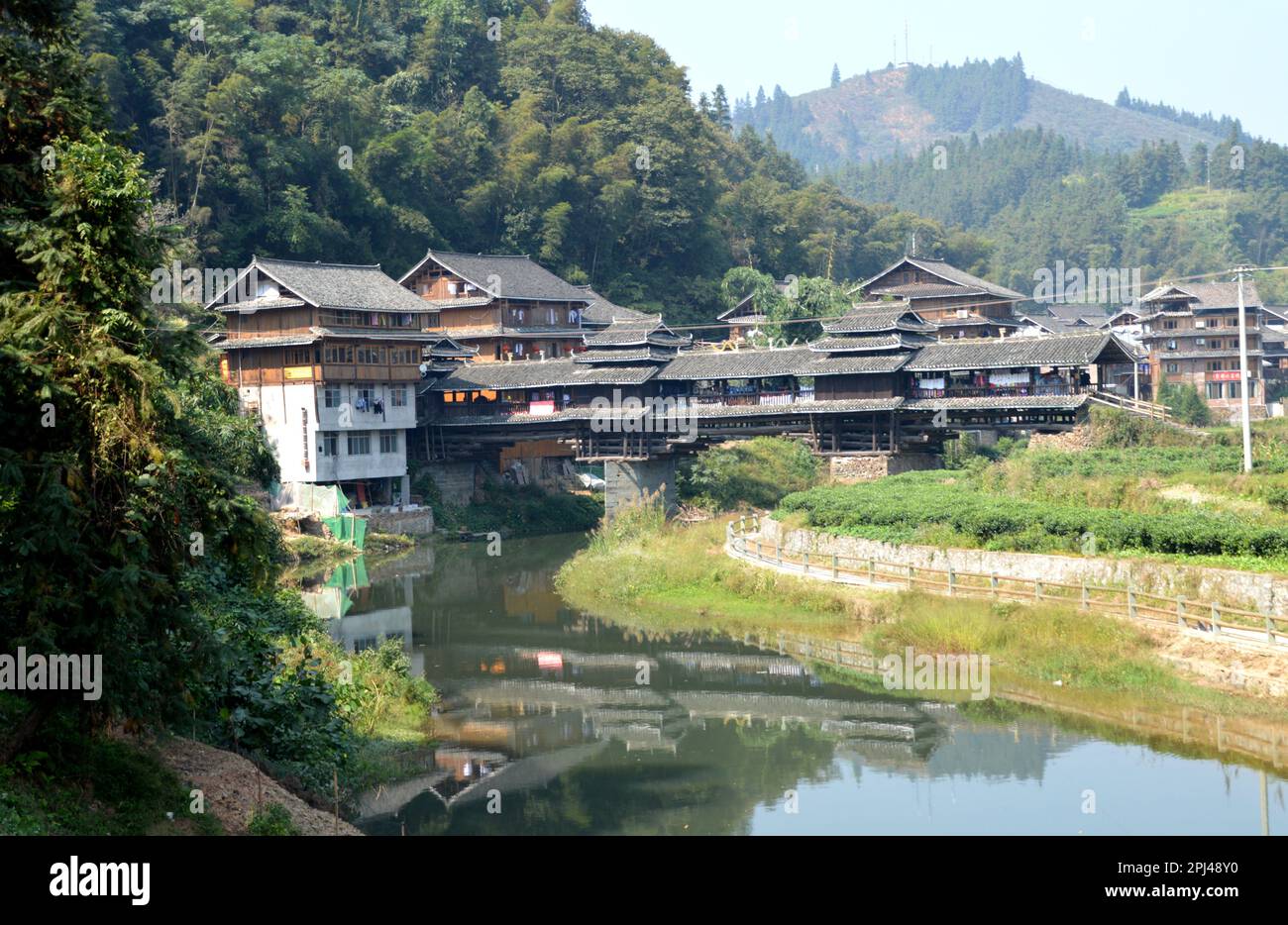 People's Republic of China, Guangxi Province, Sanjiang County, Maan: the Chengyang Wind and Rain ...