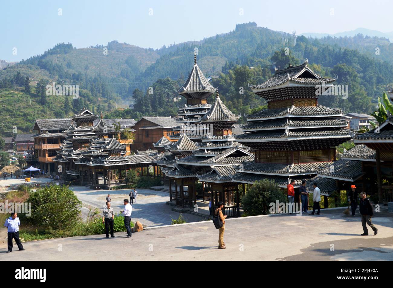 People's Republic of China, Guizhou Province, Zhaoxing Dong Village ...