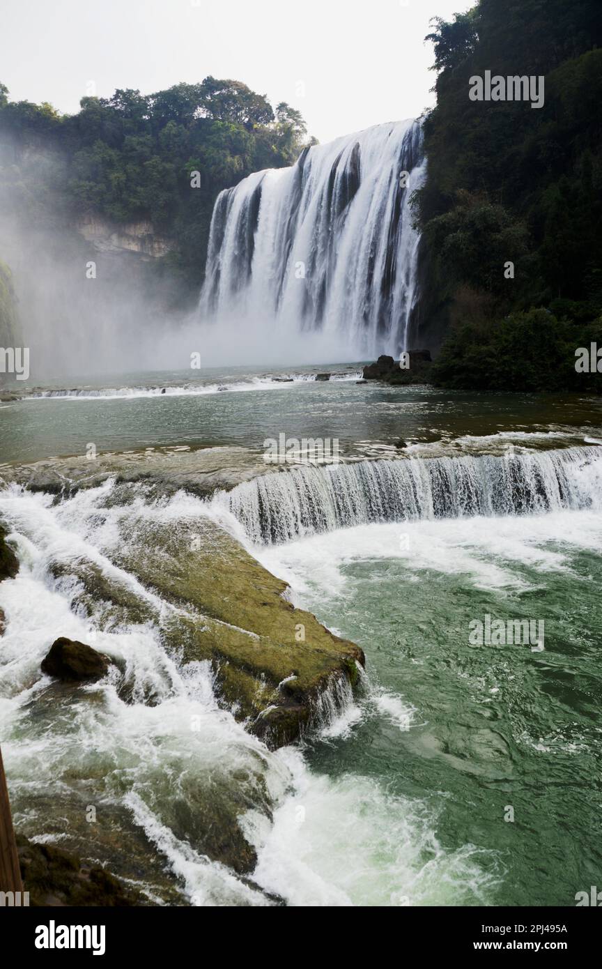 People's Republic of China, Guizhou Province, Anshun: Huangguoshu Falls ...
