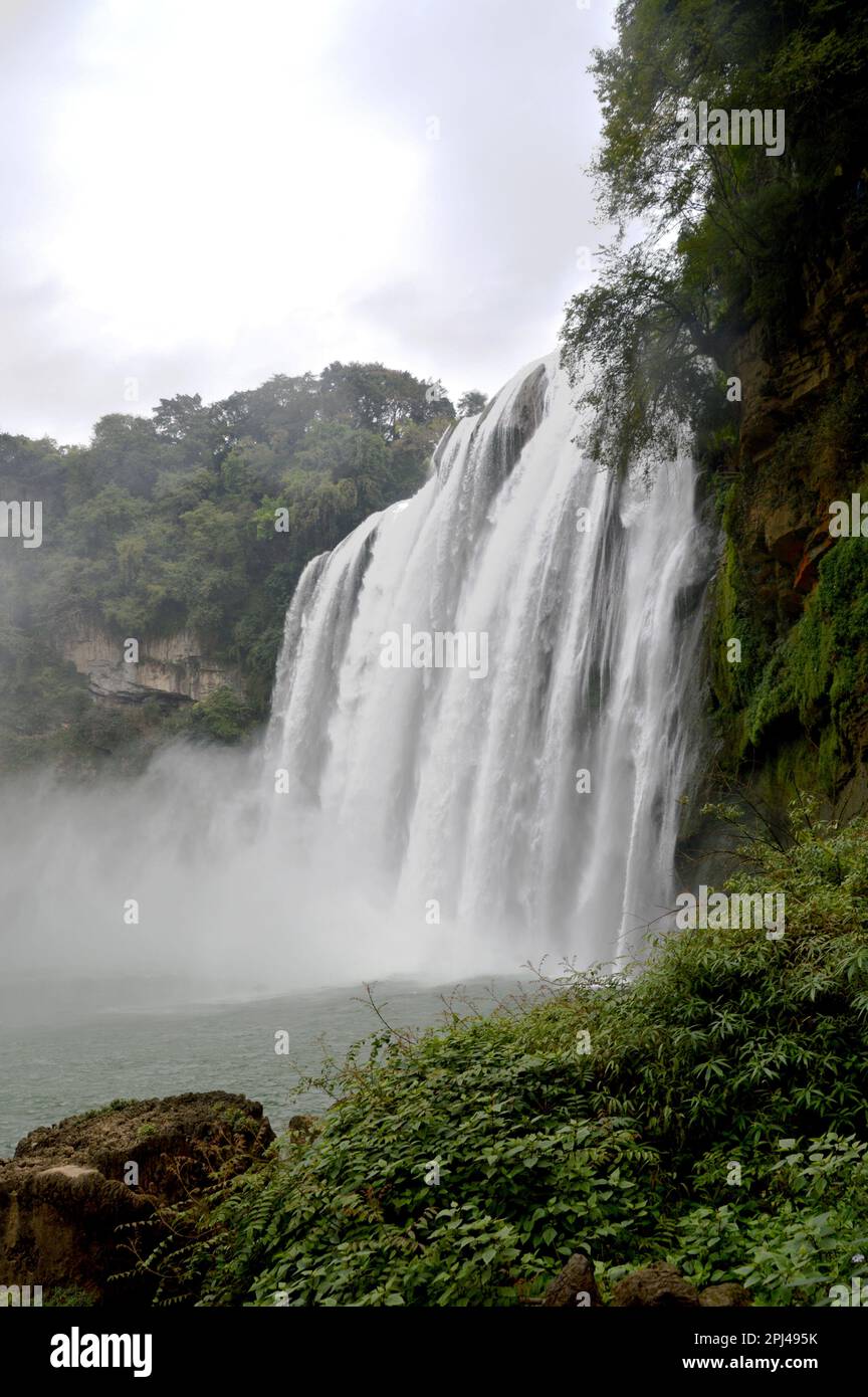 People's Republic of China, Guizhou Province, Anshun: Huangguoshu Falls ...