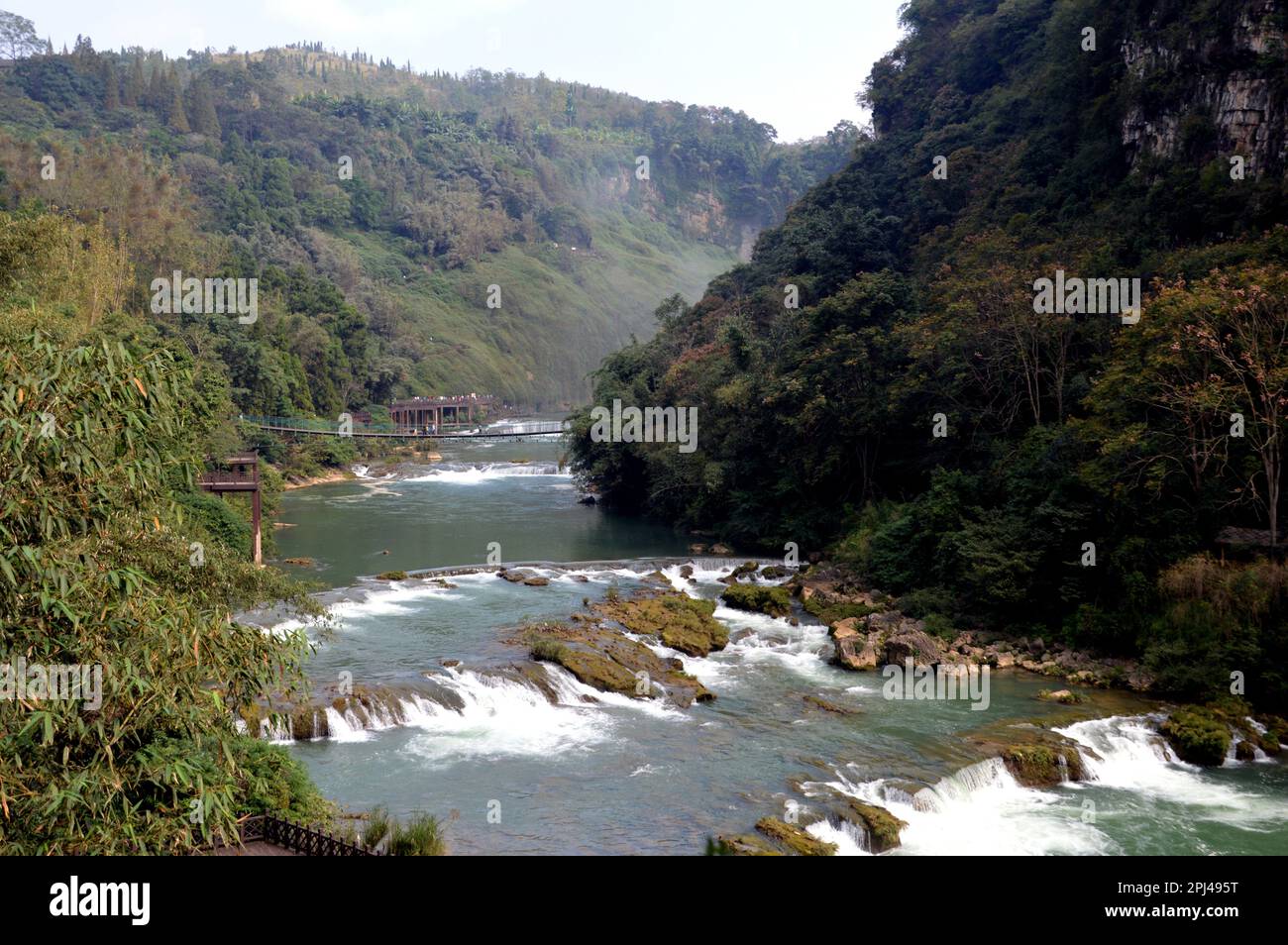 People's Republic of China, Guizhou Province, Anshun: Huangguoshu Falls ...