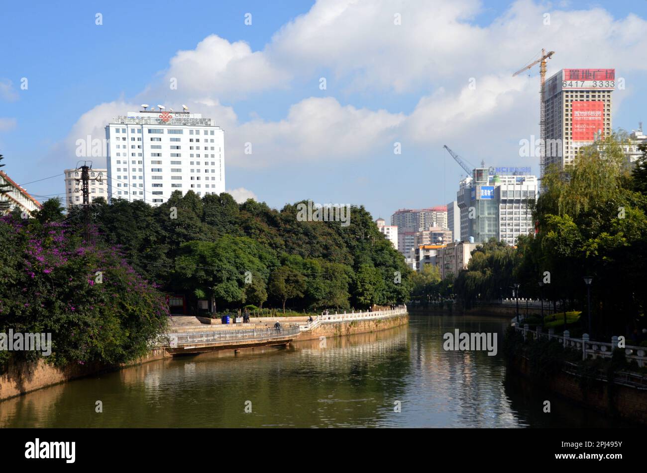 People's Republic of China, Yunnan Province, Kunming: view along the ...
