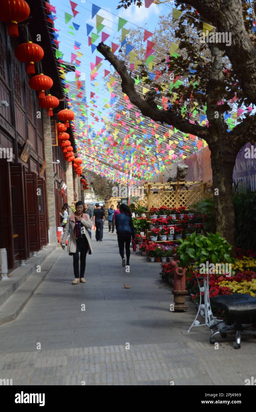 People's Republic of China, Yunnan Province, Kunming: a colourful ...