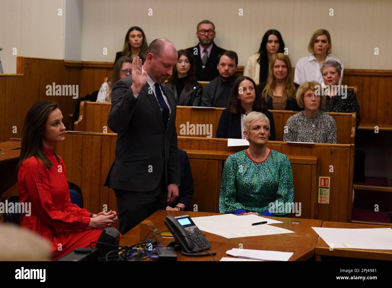 Wellbeing Economy, Fair Work and Energy Secretary, Neil Gray, is sworn ...