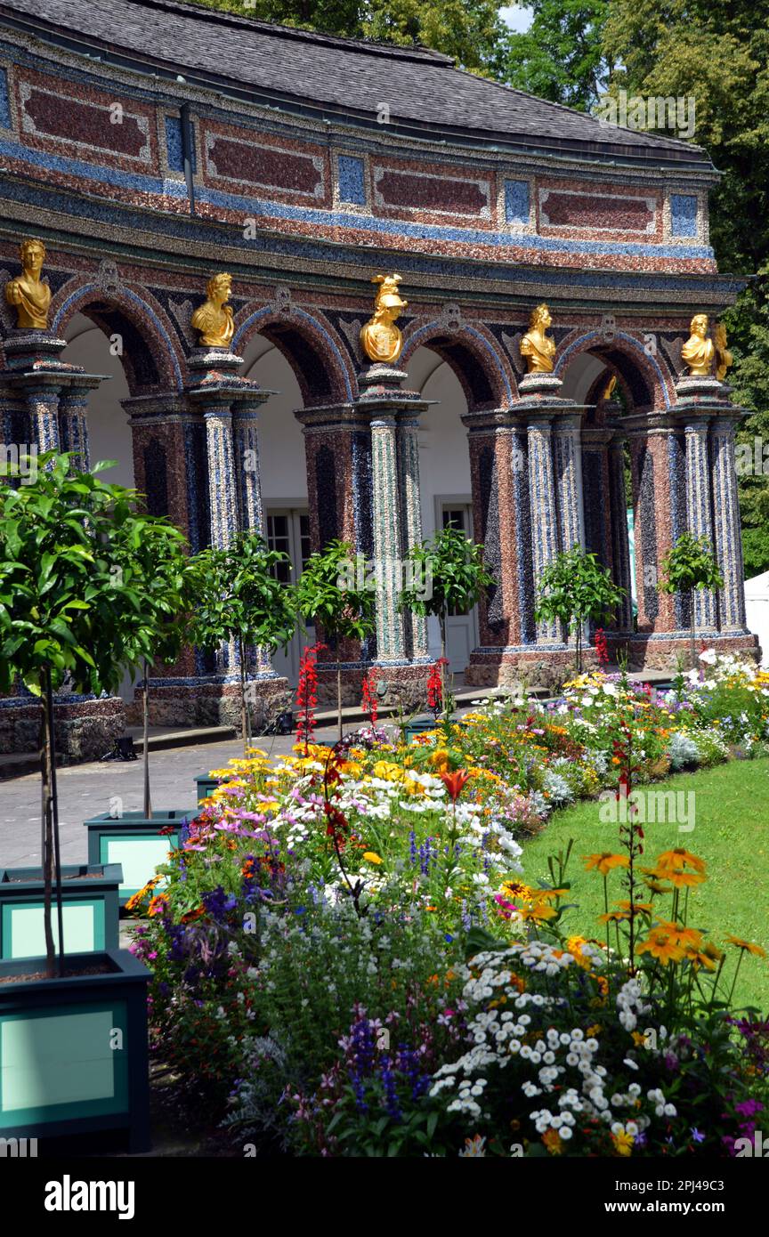 Germany, Bavaria, Bayreuth: part of the crescent-shaped facade of the ...