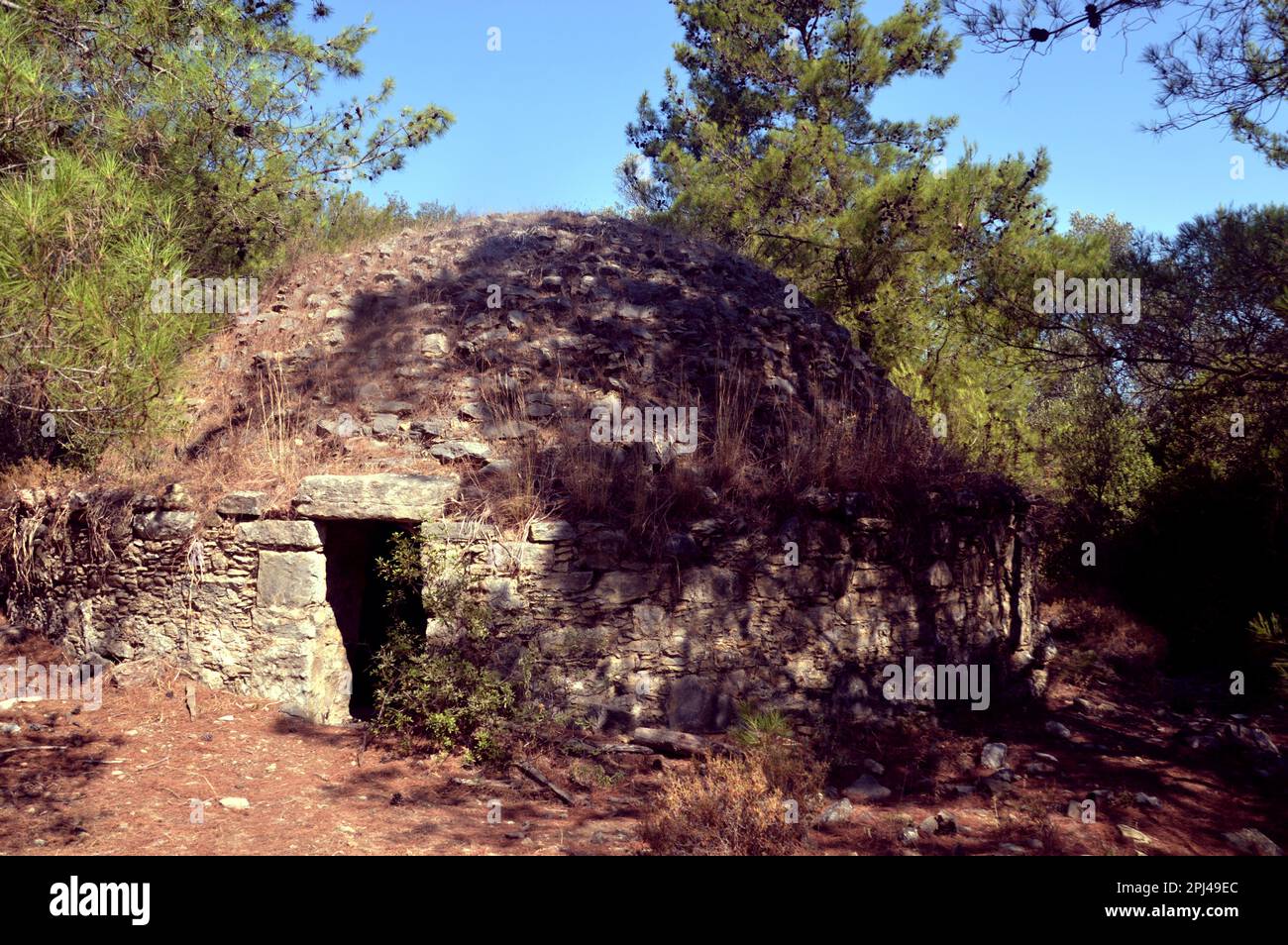Turkey, Resadiye Peninsula: a circular, domed water cistern from ...