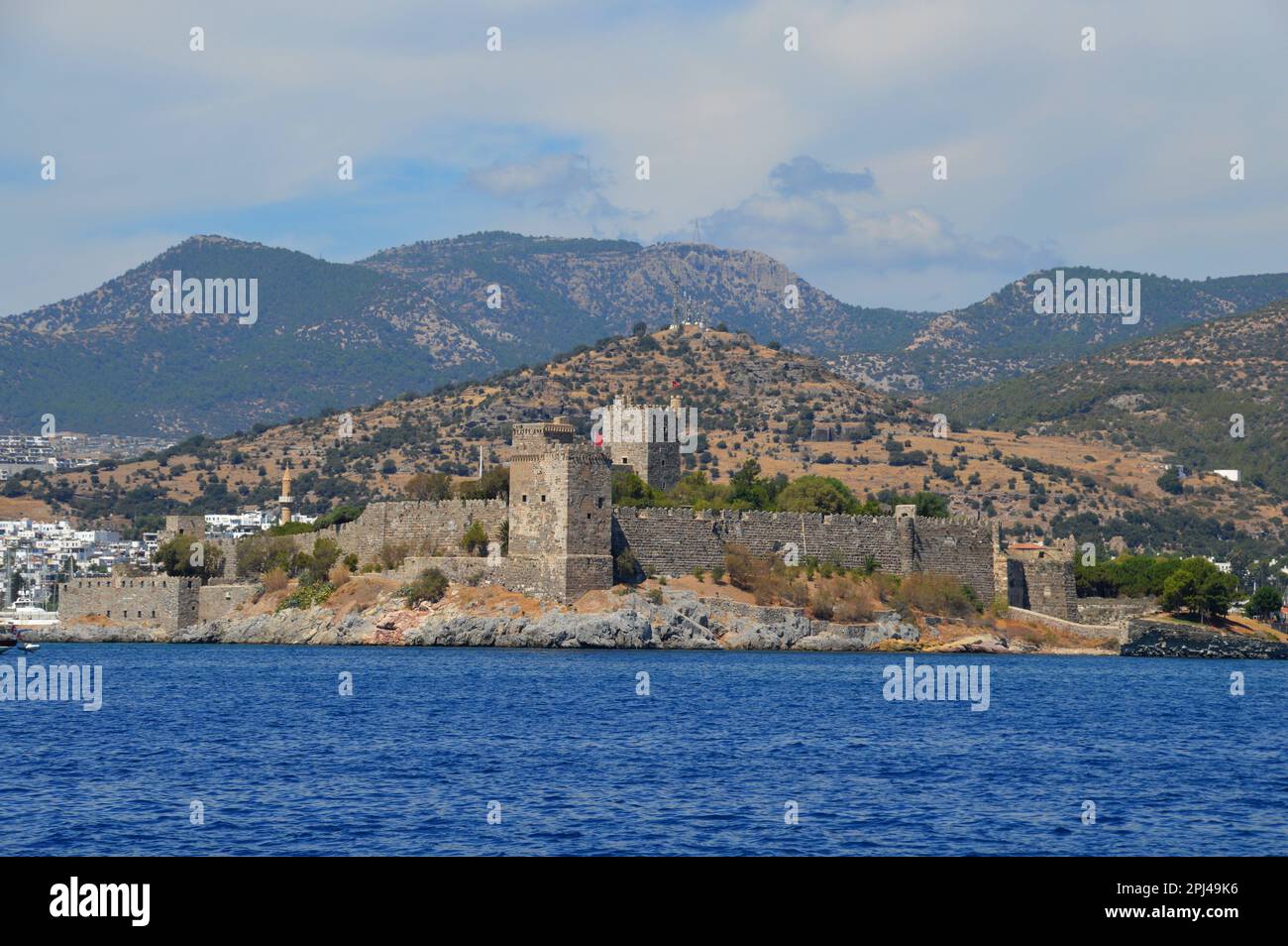 Turkey, Province of Mugla, Bodrum (formerly Halikarnassos): castle of ...