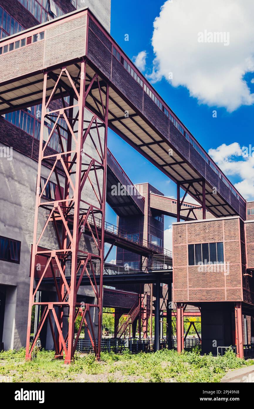 Industrial heritage in vintage color processing of the Zollverein cola ...
