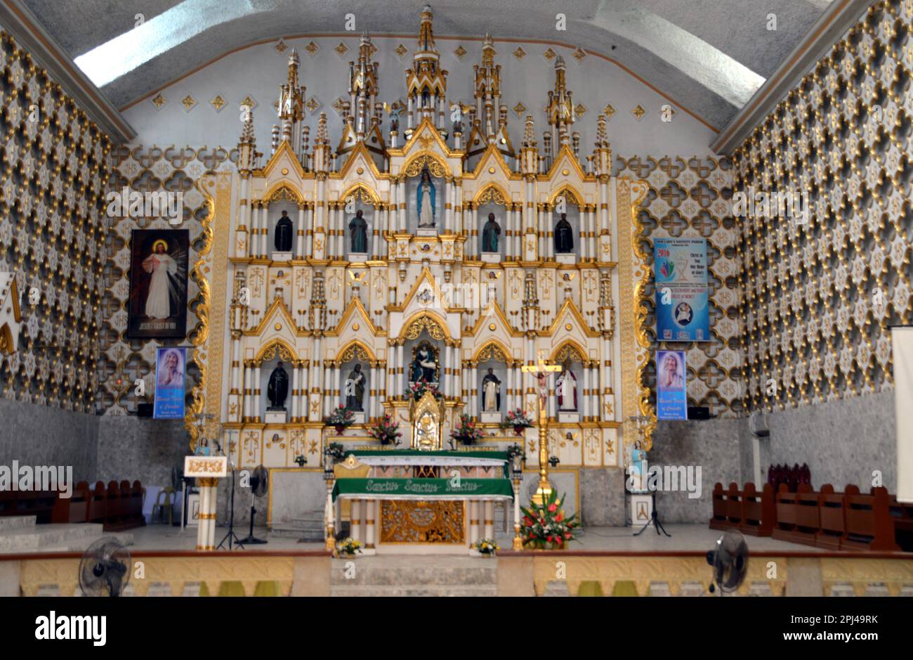 The Philippines, Samar Island, Calbayog: the impressive altar of the ...