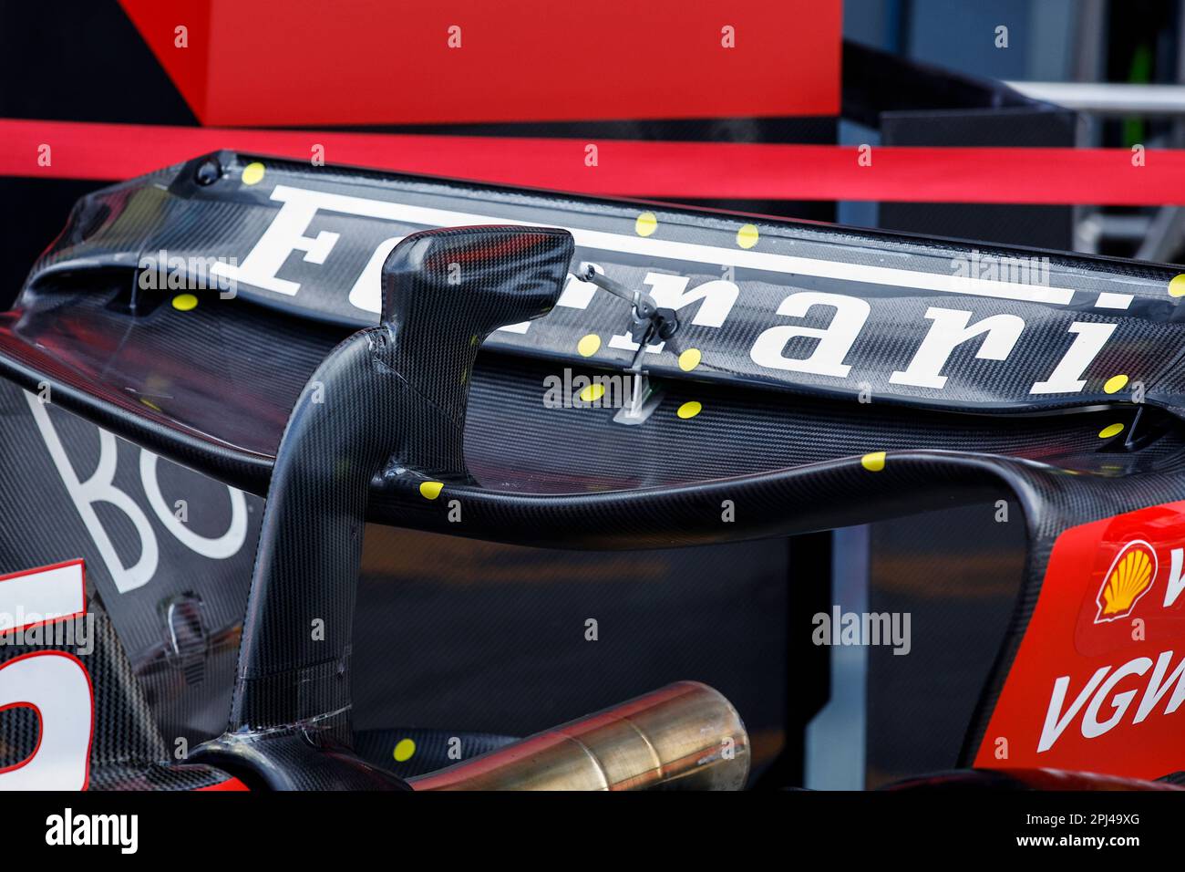 Melbourne, Australia. 31st Mar, 2023. Ferrari SF-23 rear wing, F1 Grand ...