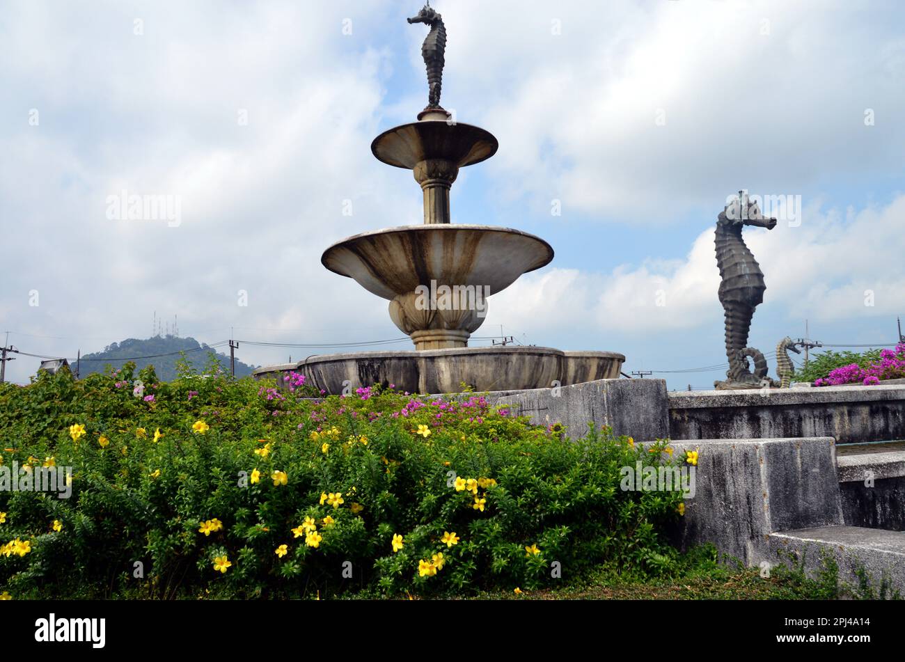 Thailand, Phuket Island, Phuket City: Nimit Dudani Circle with its ...