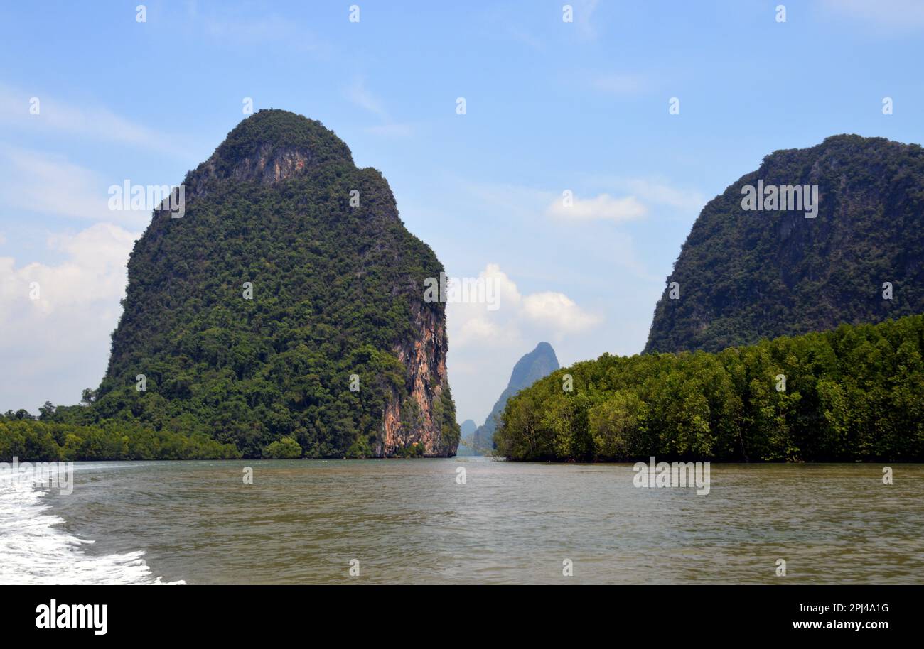 Thailand, Ao Phang-nga Marine National Park: the remarkable limestone ...